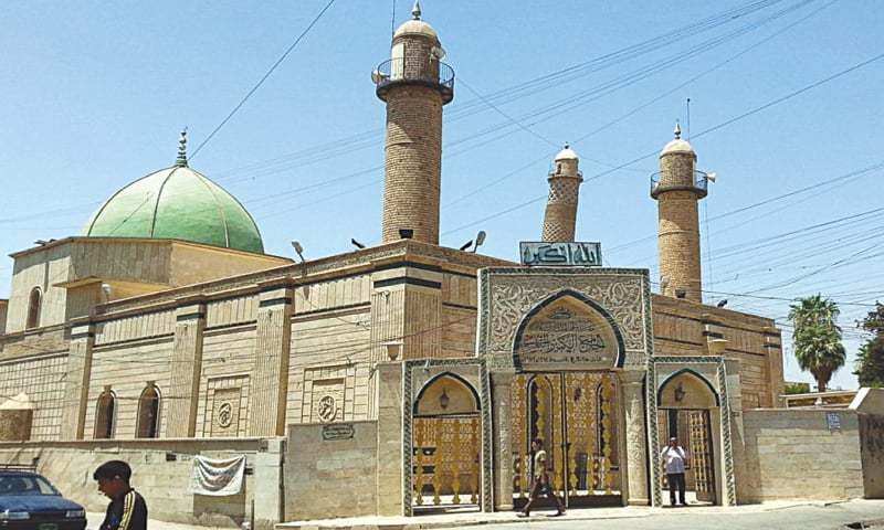 Iraq lays cornerstone to rebuild iconic Mosul mosque - World - DAWN.COM