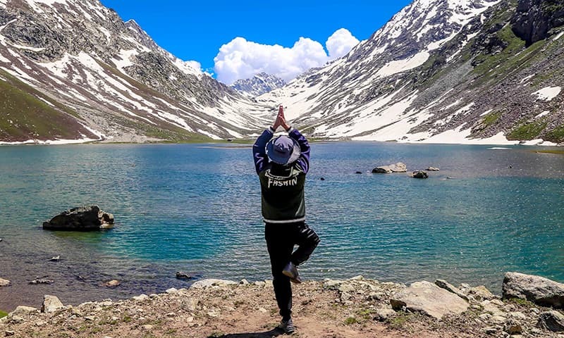 In pictures: Mirror-like Izmis glacial lake draws tourists to Utror ...