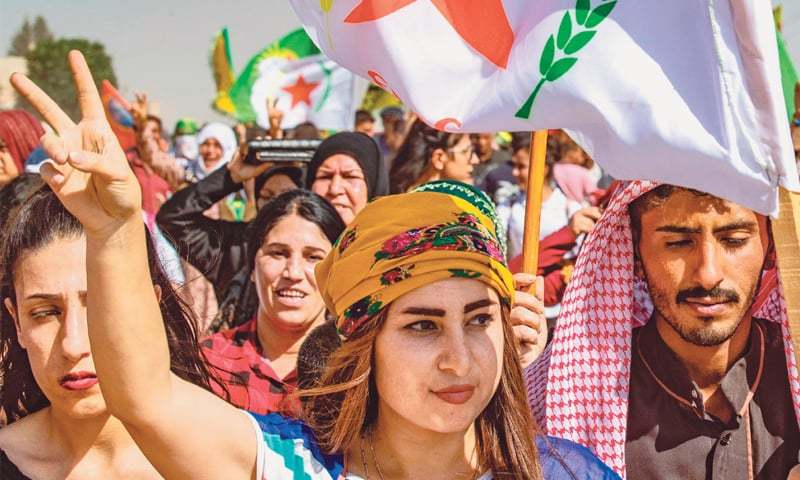 Kurds Protest In Syria Against Turkish Offensive Threat World Dawn Com