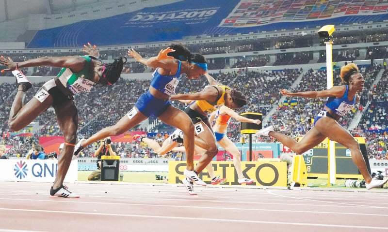 US bag three more golds on last day of track worlds - Newspaper - DAWN.COM
