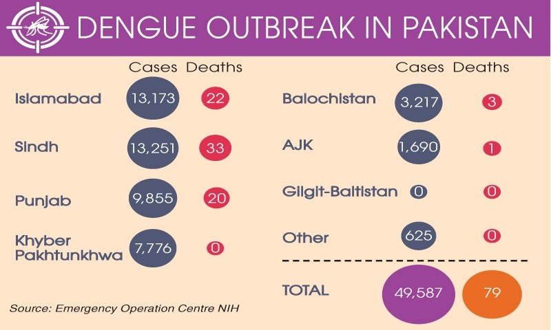 Countrywide dengue cases nearing 50,000 - Pakistan - DAWN.COM