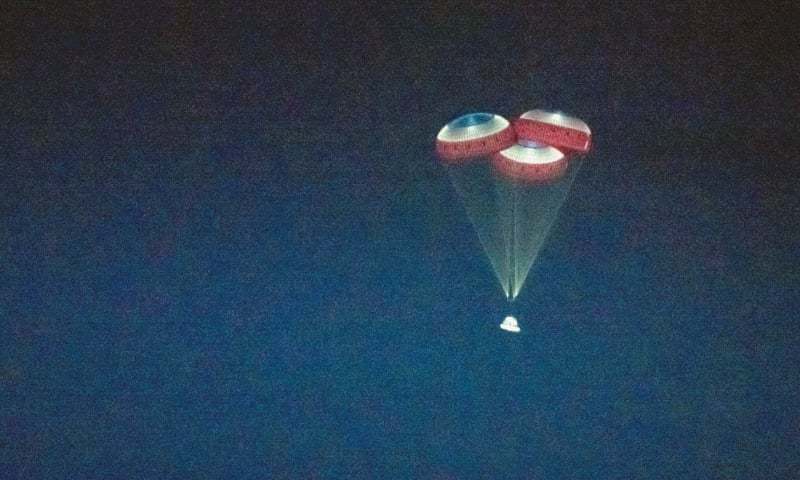 US orbital space capsule for humans makes successful desert landing ...
