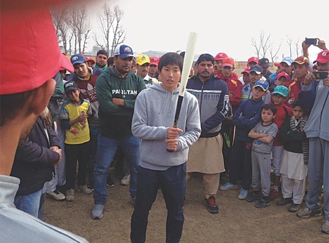 Japanese baseball coach visits academy in Swabi, lauds young talent ...