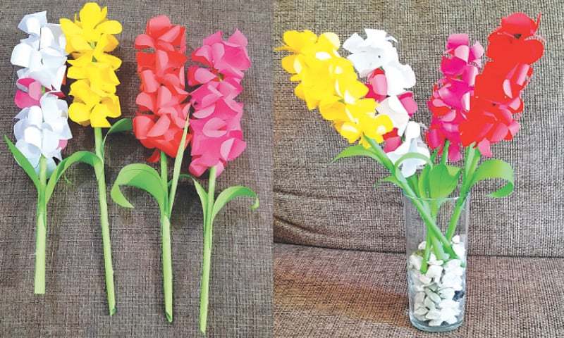 Wonder Craft: Paper hyacinth flowers - Newspaper - DAWN.COM