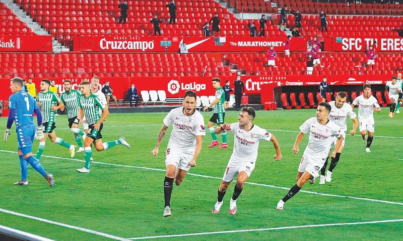 Sevilla defeat Betis in derby as La Liga returns - Newspaper - DAWN.COM