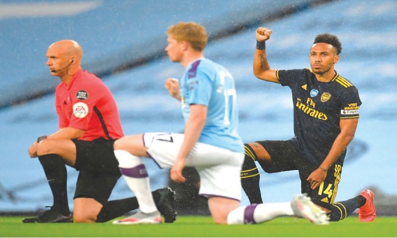After 100-day wait, EPL returns and takes a knee - Newspaper - DAWN.COM