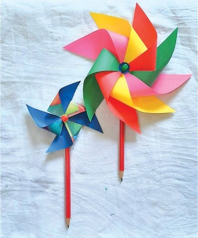 Wonder Craft: Pinwheel pencil topper - Newspaper - DAWN.COM