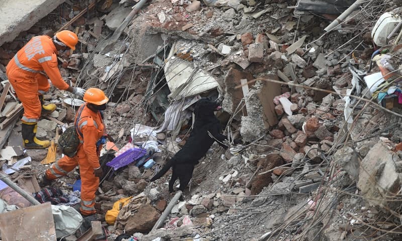One dead, 200 feared trapped as building collapses in India - World ...