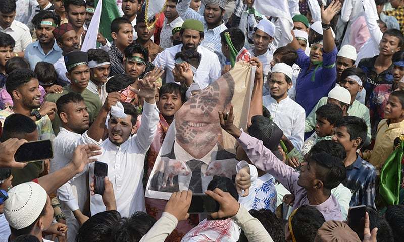 As anger rises, thousands in Muslim-majority countries protest ...