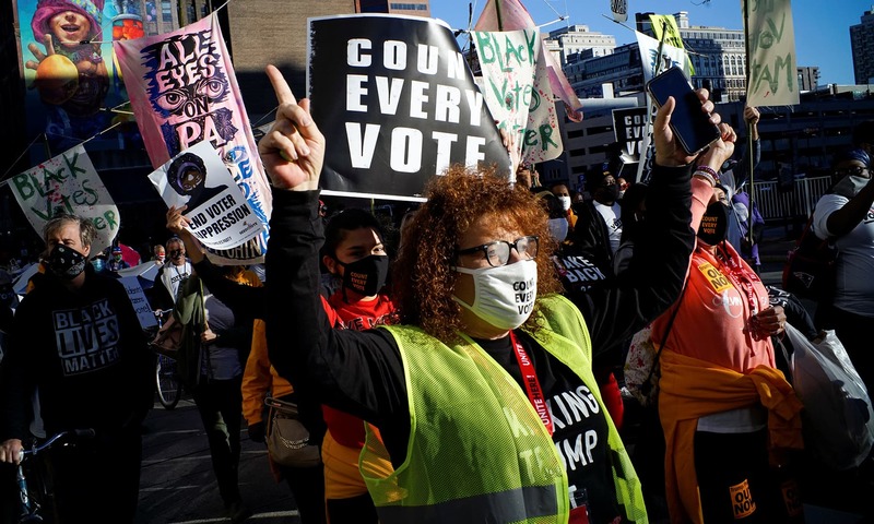 In pictures: Anxiety, suspicion exacerbate US post-election uncertainty ...