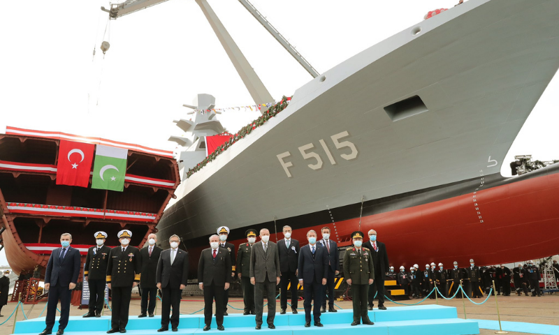 Erdogan launches welding of 3rd Milgem warship being constructed for ...