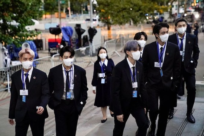 K-pop stars BTS dip into global diplomacy at UN gathering - Celebrity ...