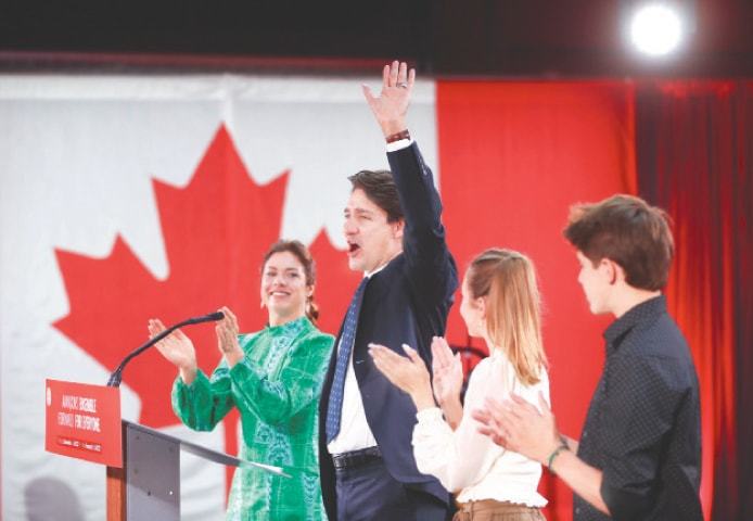 Trudeau’s party wins polls, but fails to get majority - Newspaper ...