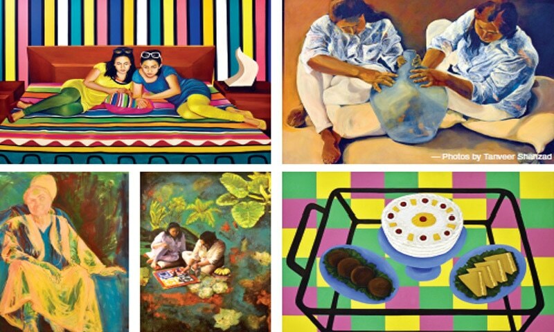 Paintings depict unique stories in two-person show - Newspaper - DAWN.COM