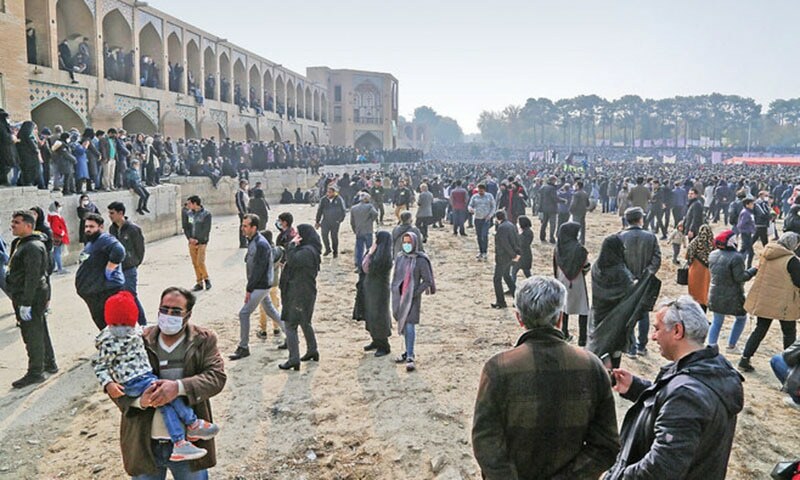 Police patrol Isfahan’s dry river after water riots in Iran - World ...