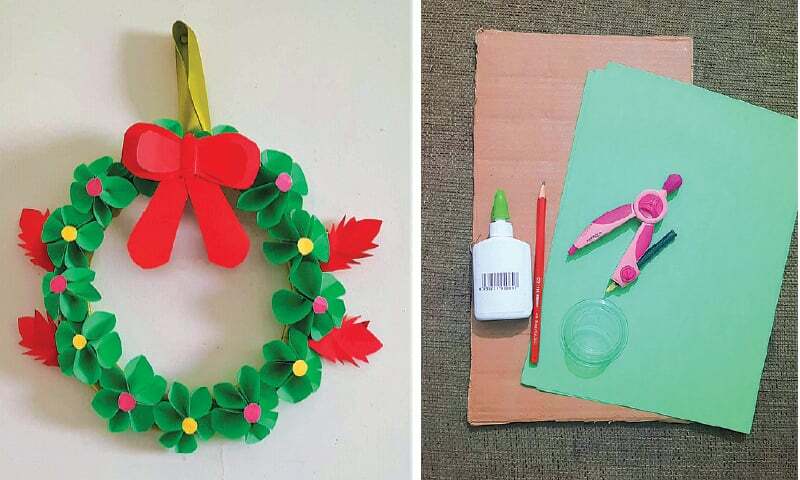 Wonder Craft: Paper flowers wreath - Newspaper - DAWN.COM