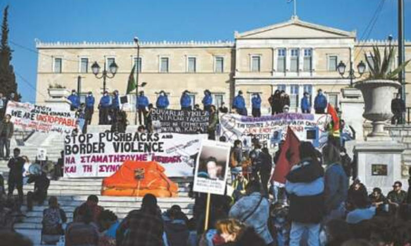 Hundreds protest in Athens against migrant pushbacks - World - DAWN.COM