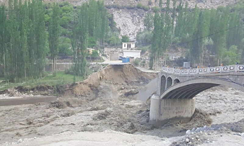 KKH bridge swept away after Shisper lake outburst - Newspaper - DAWN.COM