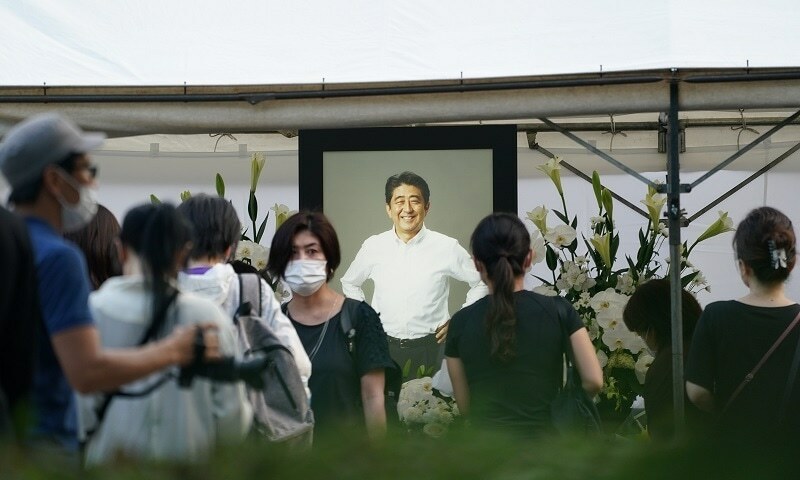 Mourners throng Shinzo Abe's funeral as his party secures sombre Japan ...