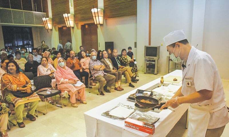 Japanese diplomat demonstrates culinary skills to friends - Newspaper ...