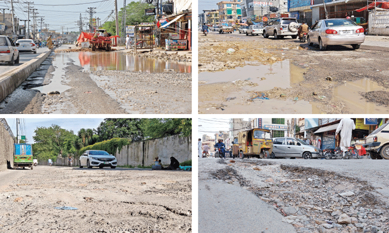 Travelling on roads in Rawalpindi becomes a nightmare - Pakistan - DAWN.COM