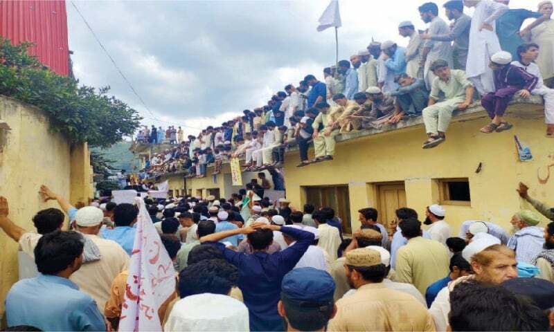 Battagram people take to streets against delimitation of constituencies ...