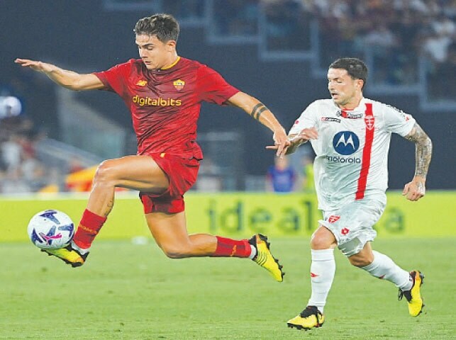 Dybala double against Monza fires Roma top as Inter see off Cremonese ...