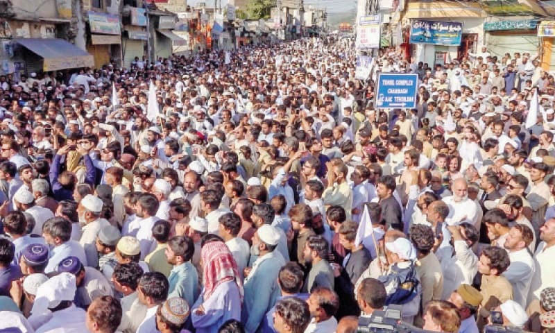 Swat, Shangla residents take to streets against terrorist attacks ...