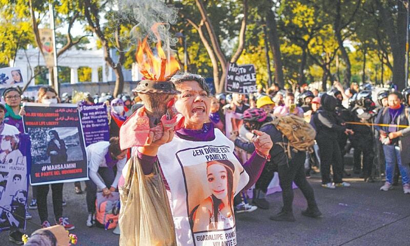 Women across Latin America march against violence in day of protests ...