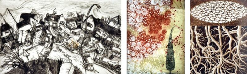 Works portray traditional, contemporary printmaking techniques ...