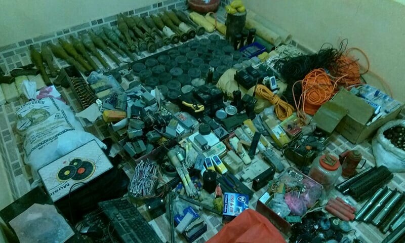 Huge cache of arms, IEDs seized in Chaman - Pakistan - DAWN.COM