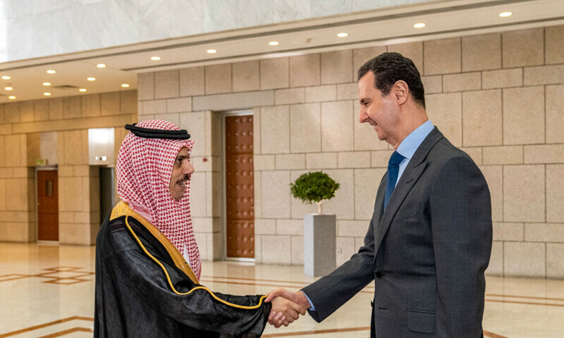 Saudi foreign minister meets Syria’s Assad on first trip to Damascus ...