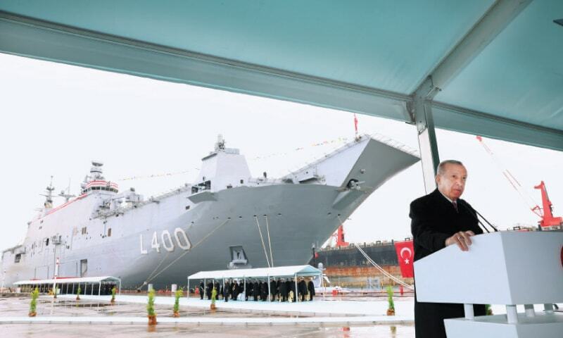 Turkiye launches its first aircraft carrier - World - DAWN.COM