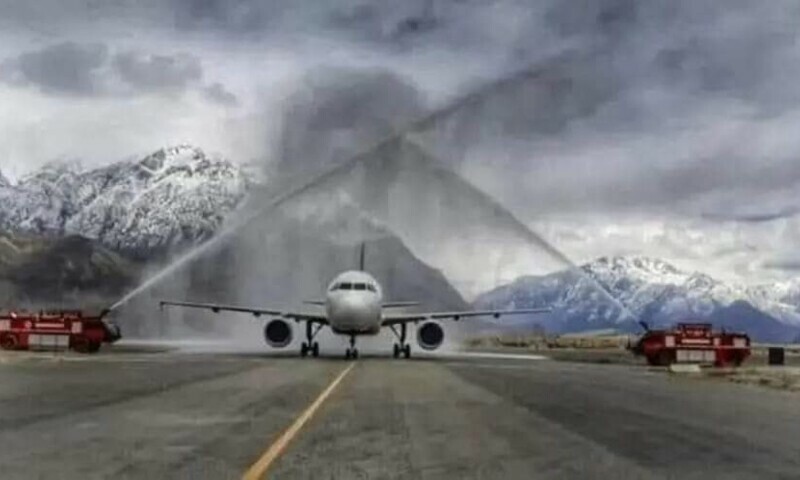 ‘Historic moment’: First international flight from Dubai lands at ...