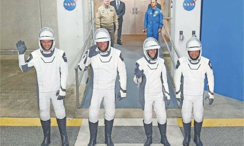 Nasa and SpaceX crew of four blast off to ISS - World - DAWN.COM