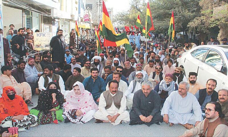 Protests across Balochistan over growing Wadh tensions - Pakistan ...