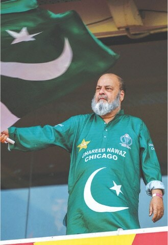Standing out in the crowd, a Pakistan fan at India’s World Cup ...