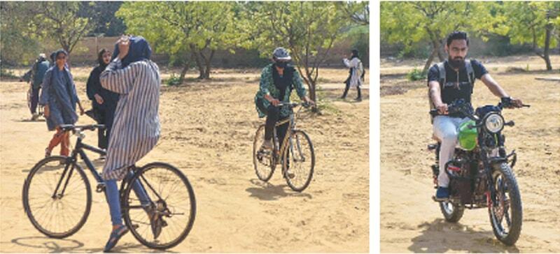 Karachi University’s women students learn bicycle, e-bike riding ...