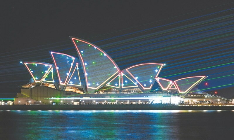 Sydney Opera House celebrates 50th birthday with laser show - Newspaper ...