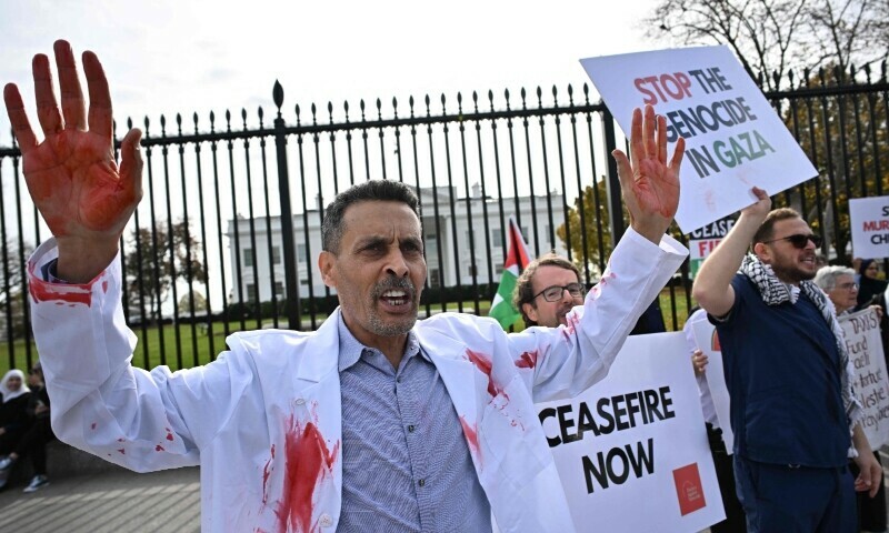 PHOTOS: Pro-Palestine protesters call for ceasefire in demonstration ...