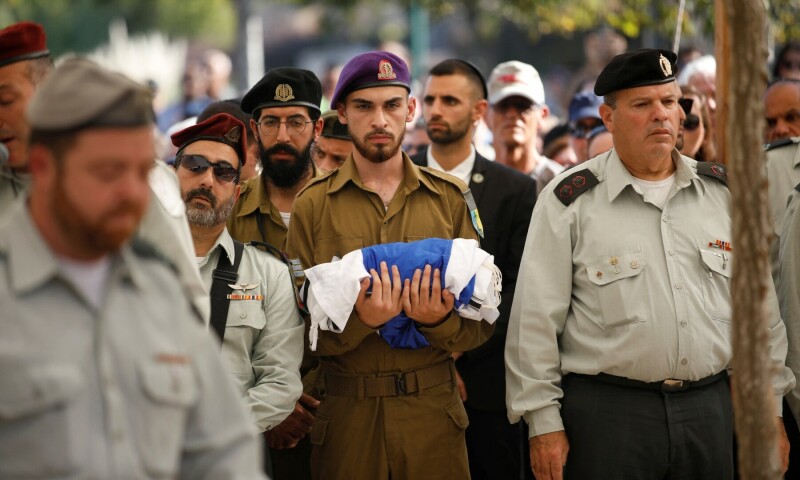 PHOTOS: Family, friends mourn Israel’s Col Hamami in Tel Aviv - DAWN.COM