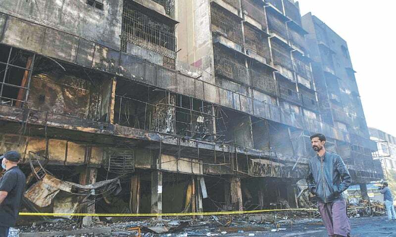 Fire-damaged building declared ‘liveable’ - Newspaper - DAWN.COM