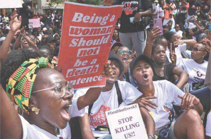 Hundreds march against gender violence in Kenya - Newspaper - DAWN.COM