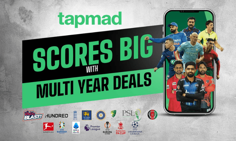 Tapmad scores big by securing multi-year rights for sports streaming ...