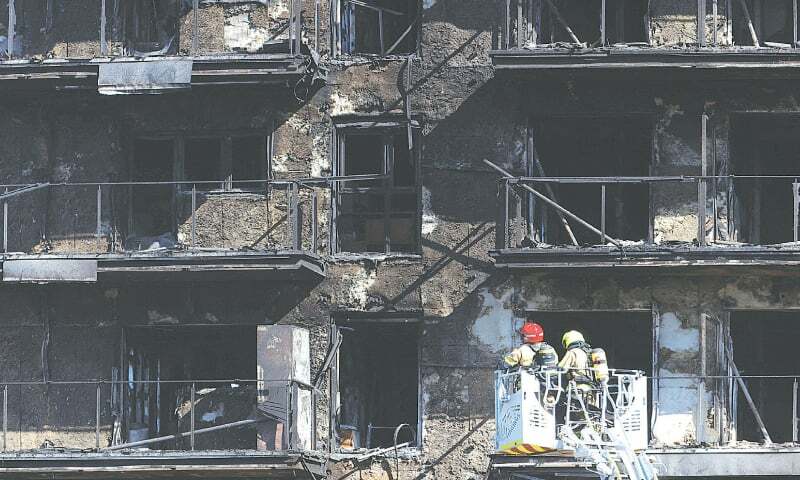 14 missing after fire ravages building in Spain - Newspaper - DAWN.COM