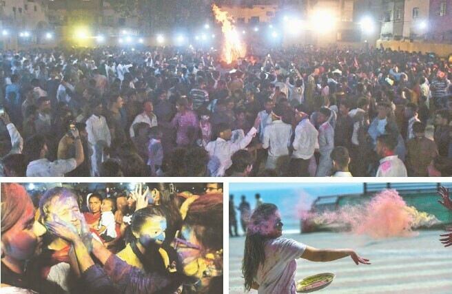 Arrival of spring celebrated in Karachi amid playful splashes of ...