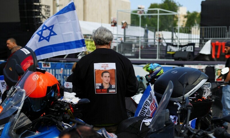 PHOTOS: Israelis hold motorcycle rally for hostages taken by Hamas ...