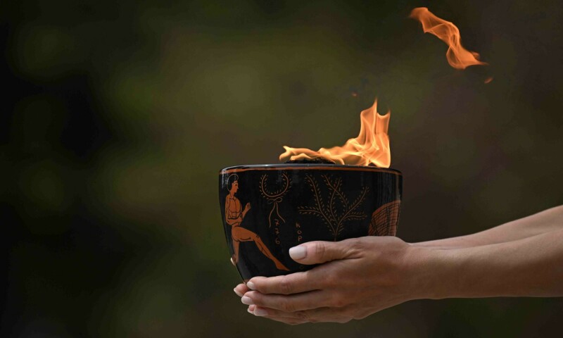 Paris 2024 torch lit in Olympics birthplace, relay under way - Sport ...