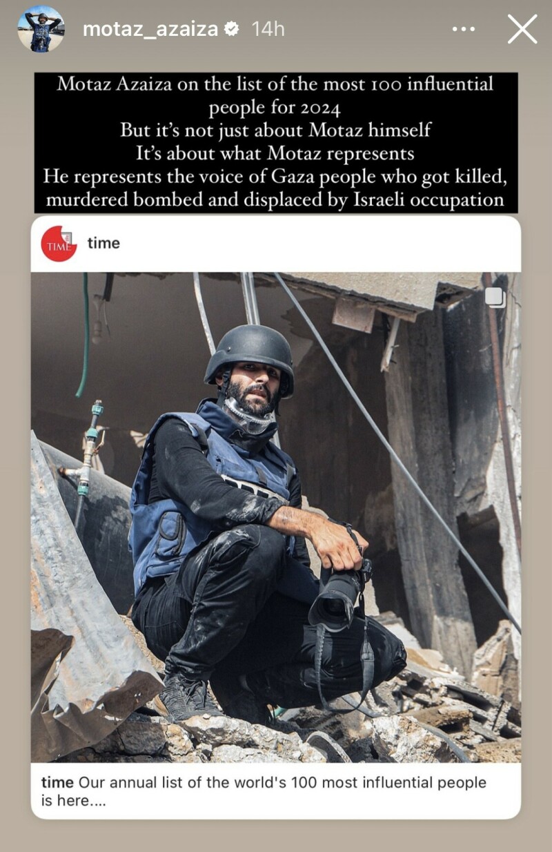 Motaz Azaiza is representing ‘the voice of Gaza’ with his Time’s most ...