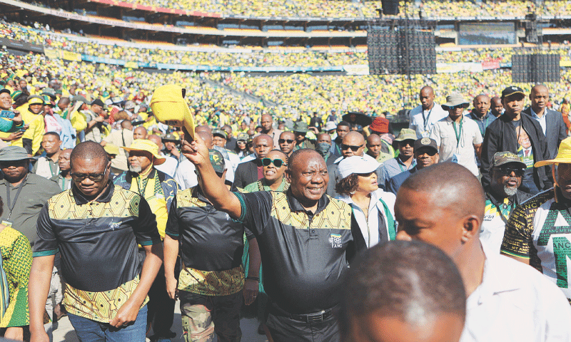 ANC holds final rally to defend solo rule - Newspaper - DAWN.COM